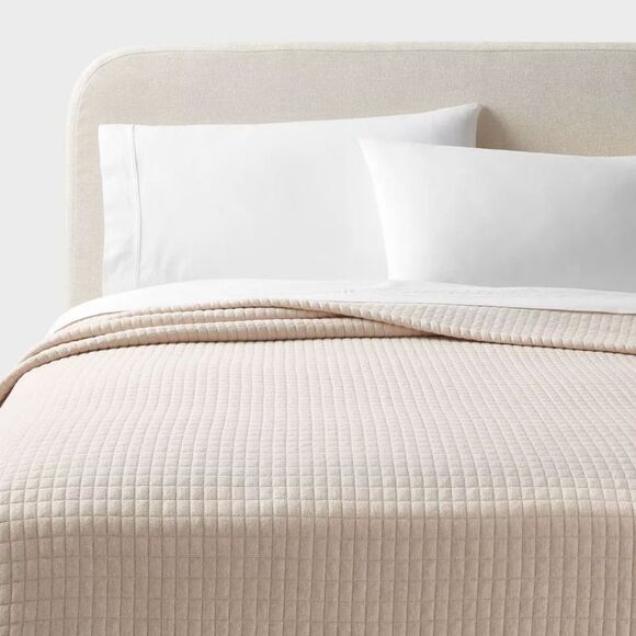 Threshold | Bedding | Threshold King Jersey Quilt Oatmeal Heather ...